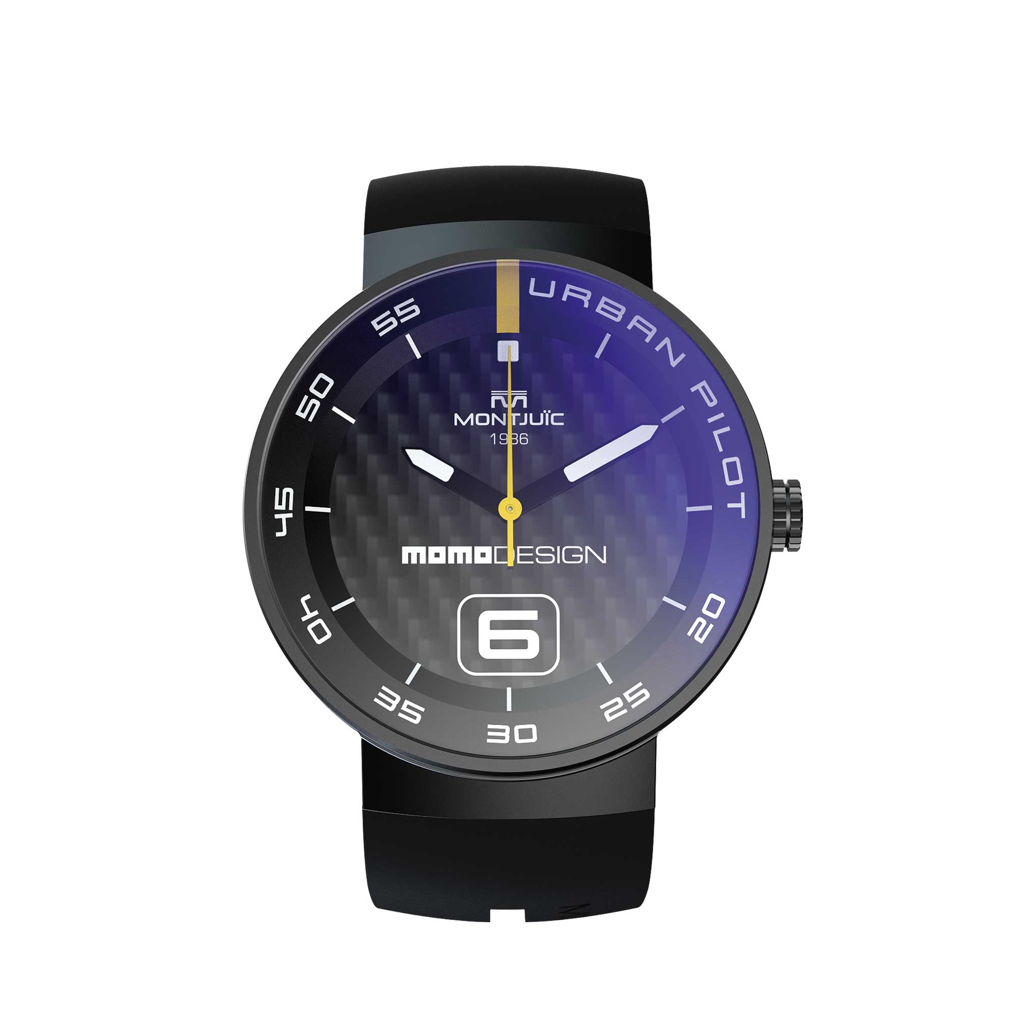 MOMODESIGN X Montjuïc Urban Pilot BLACK PVD Watch – Momodesign.com